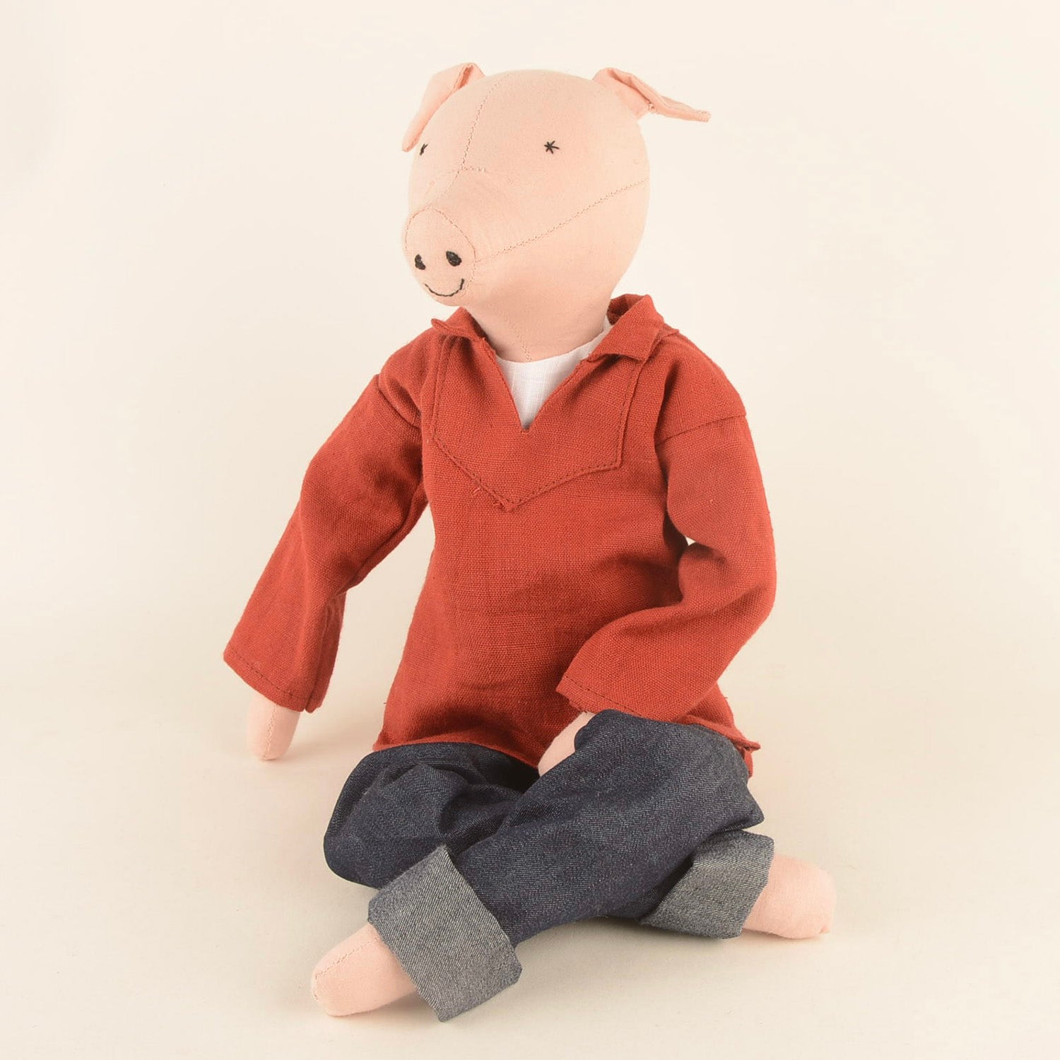 Evan the Pig — Handcrafted Plush Animal